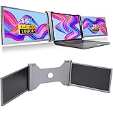 APILDELLA 14 Triple Monitor Portátil para Laptop, Extensor de ...