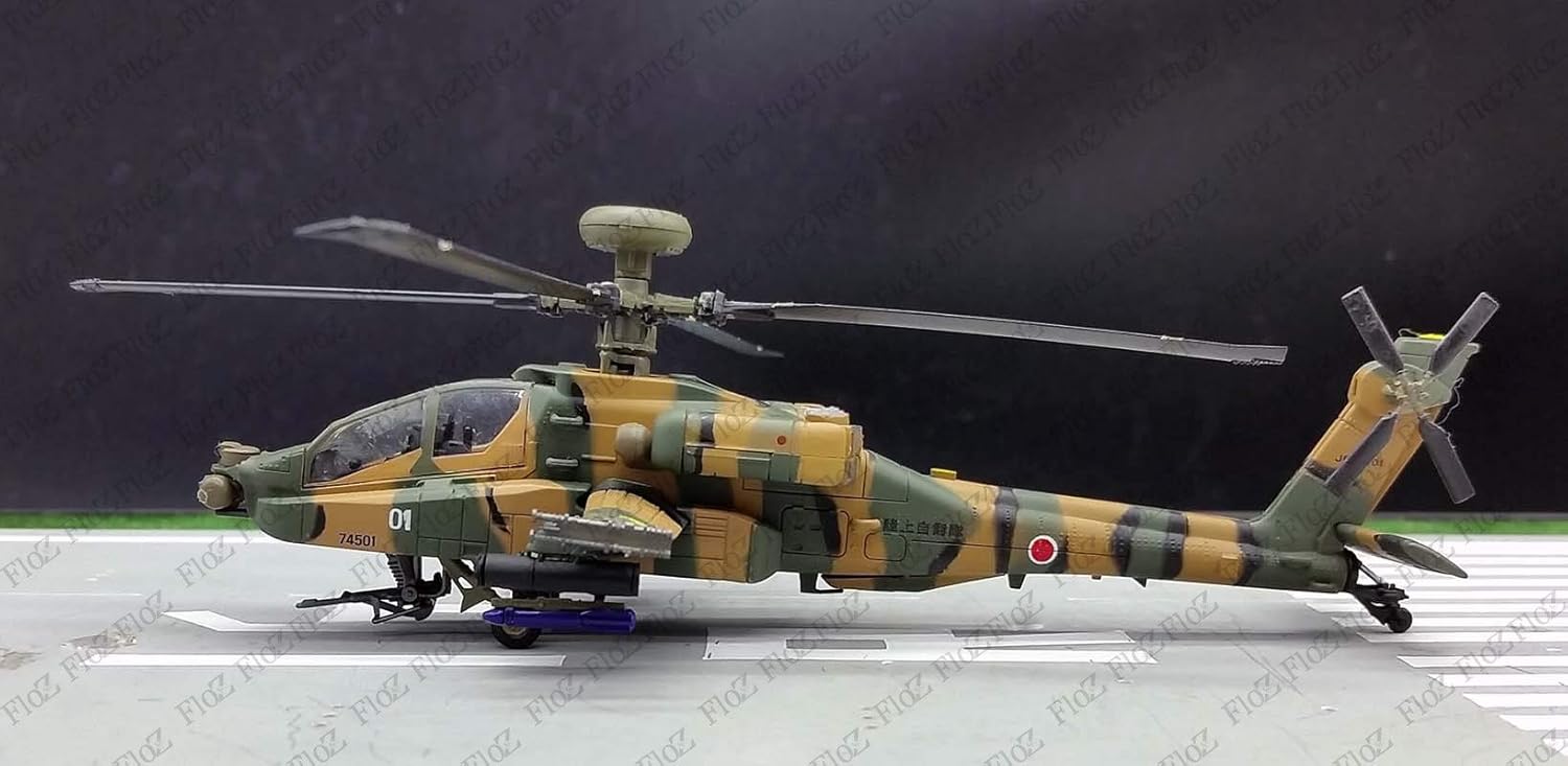 FLOZ Japan JSDF AH-64D Apache longbow attack helicopter 1/100 aircraft ...