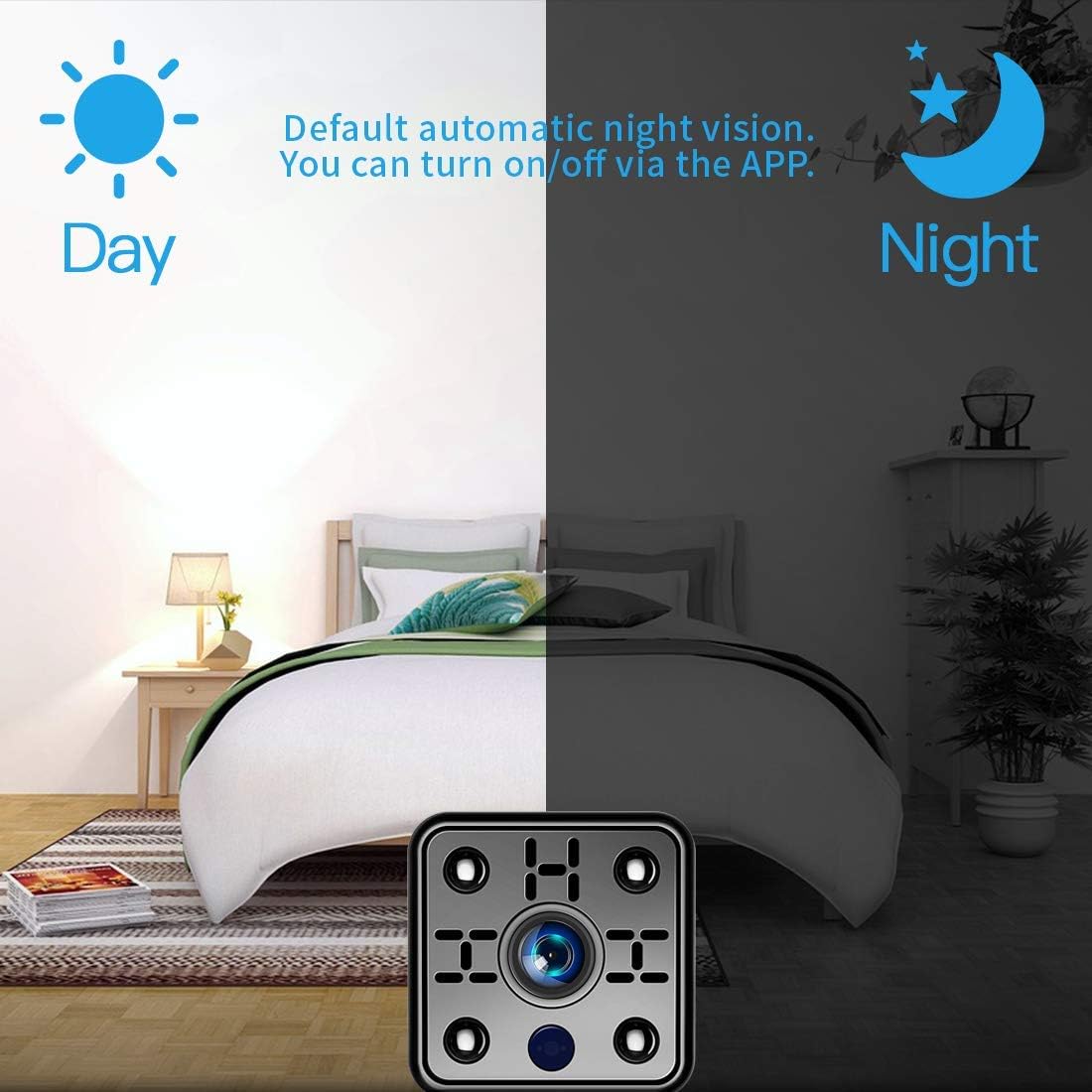Hidden Camera,FREDI Spy Cameras 1080P, Mini Wifi Camera,CCTV Small ...