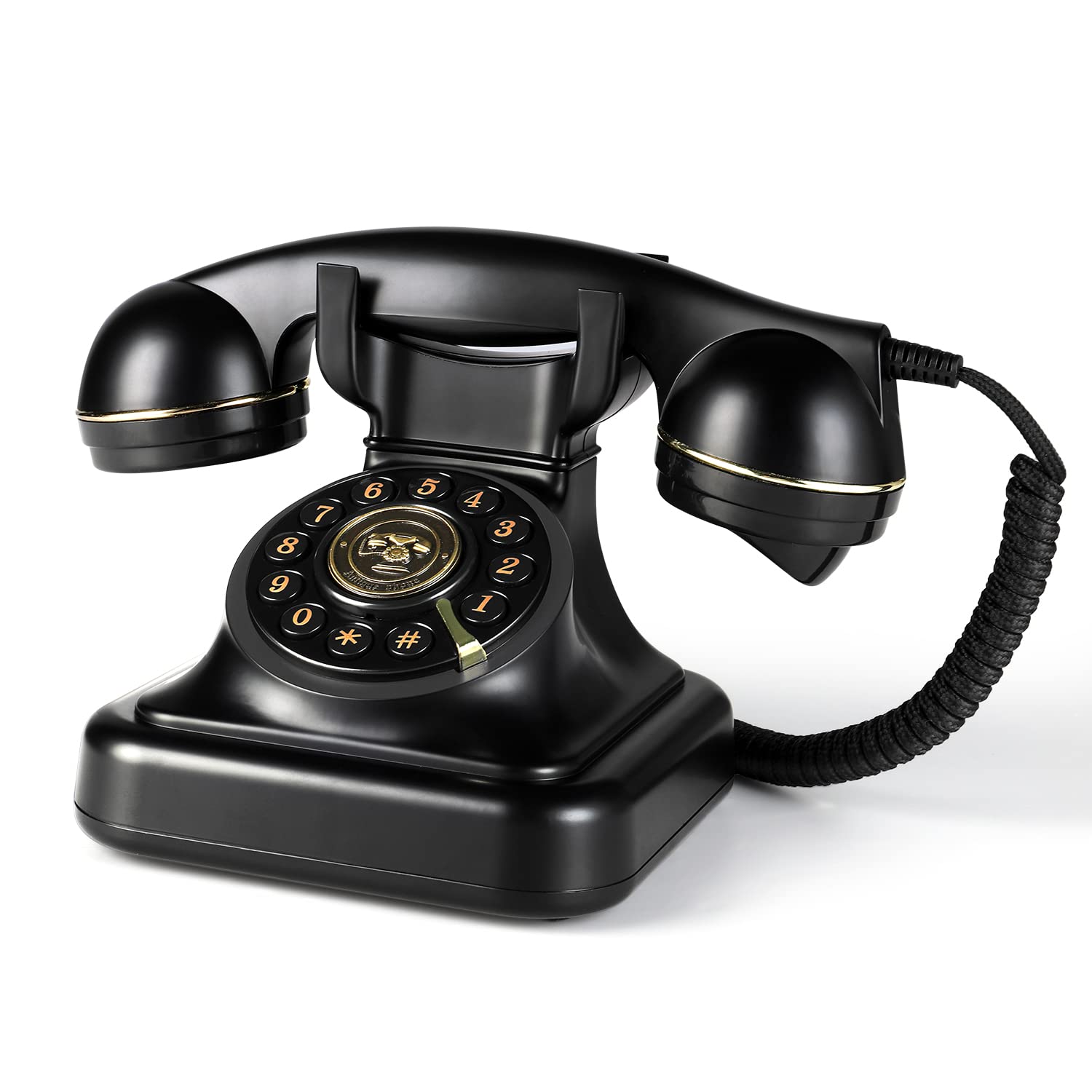 Retro Landline Phone 1960's Vintage Corded Dial Button Phone Classic ...