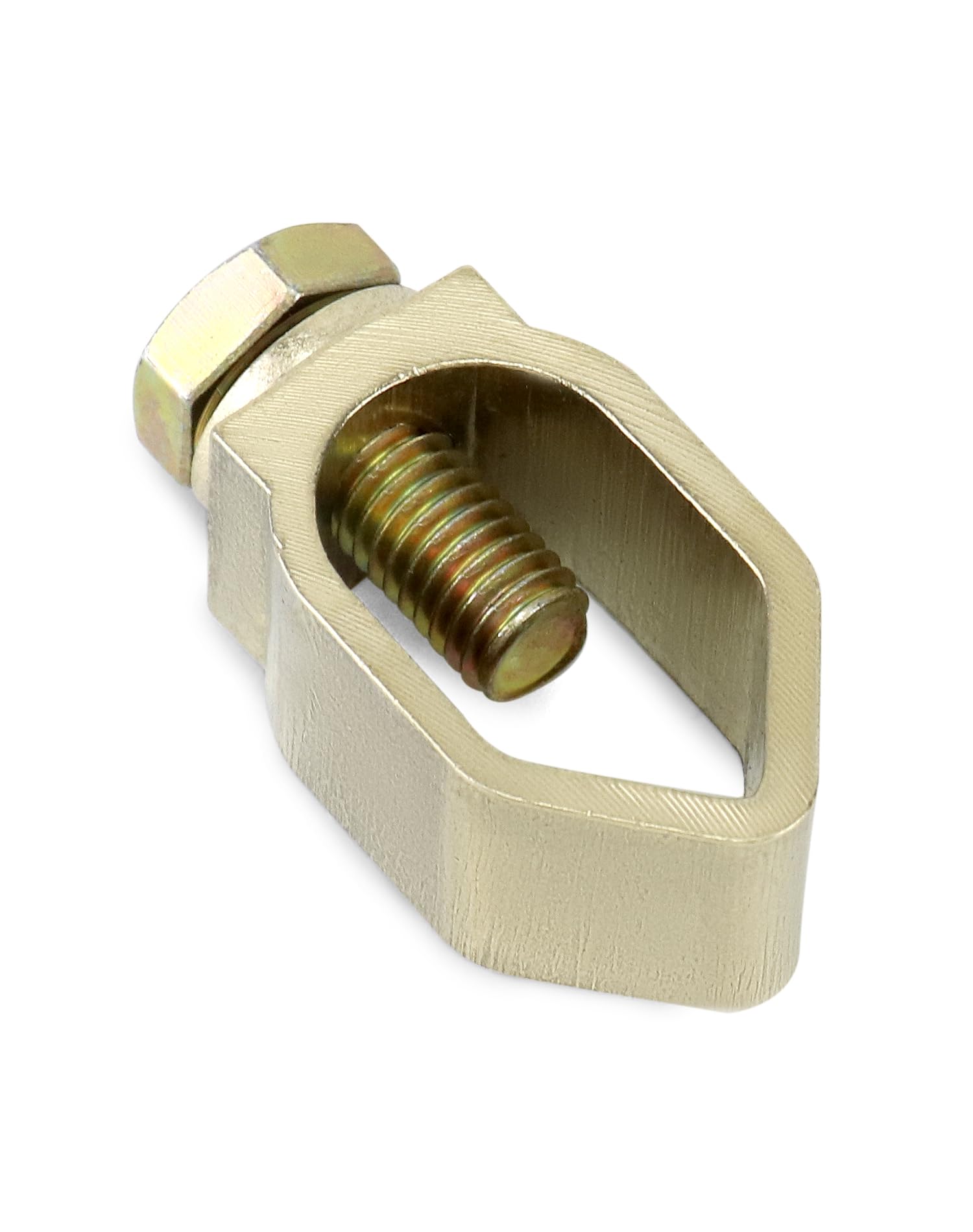 QWORK Direct Burial Ground Rod Clamp, 10 Pack 5/8" Diameter Copper ...