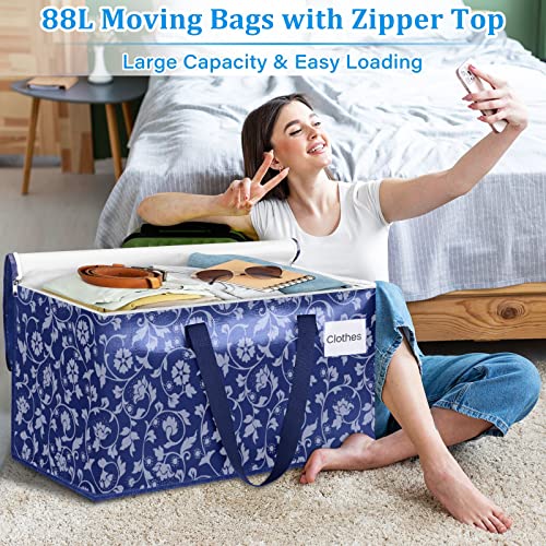 HomeHacks Moving Bags, Extra Large Size Moving Boxes, Heavy Duty ...