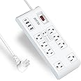 Amazon.com: BESTEK 4,000 Joules Surge Protector with USB, Power Strips ...