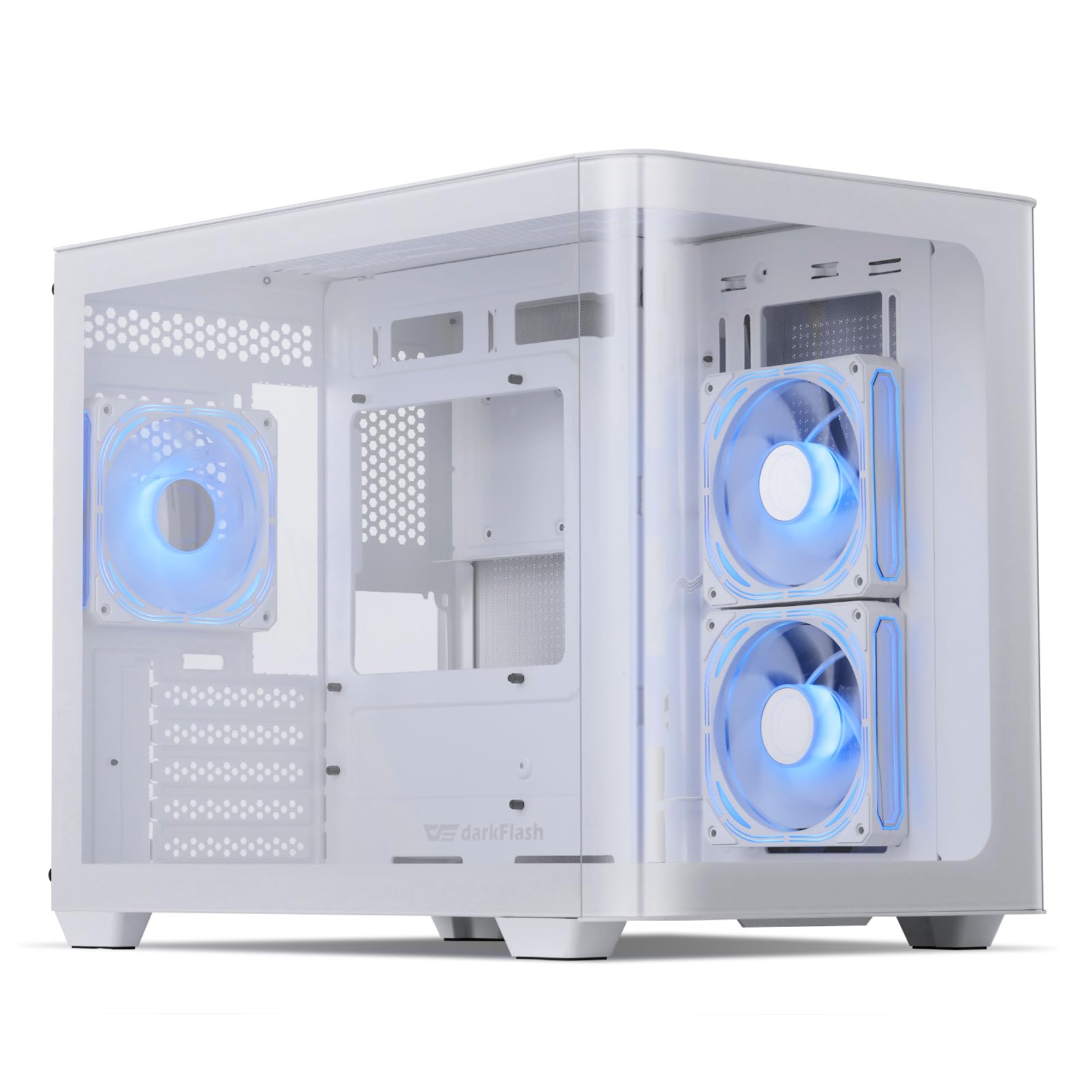 darkFlash Micro-ATX Gaming PC Case, MATX PC Case with 3 x 120mm ARGB ...