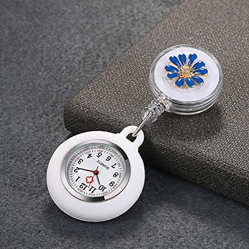 Avaner Retractable Nurse Watches Clip-on Hanging Fob Watches Cute ...