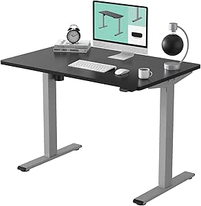 Amazon.com: FLEXISPOT EC1 Essential Electric Height Adjustable Desk with Desktop, 48 x 30 Inches ...