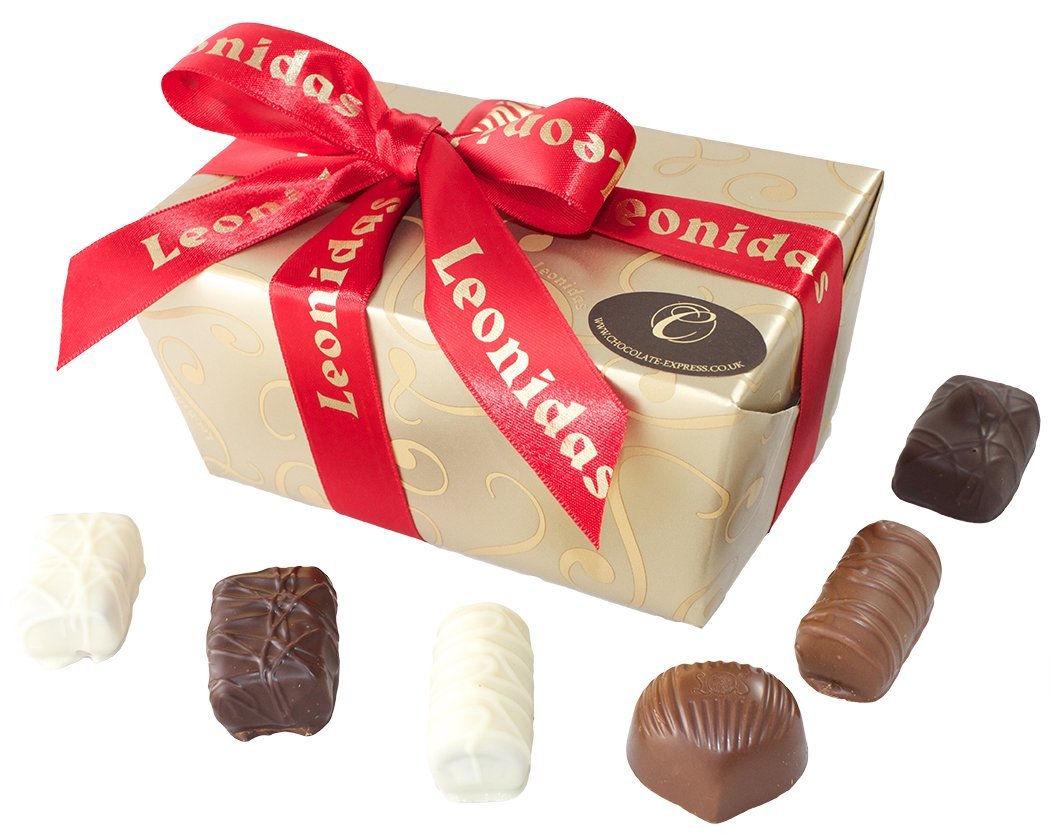 Leonidas Praline Chocolate Gift Box: 35 Fresh Milk, White & Dark ...