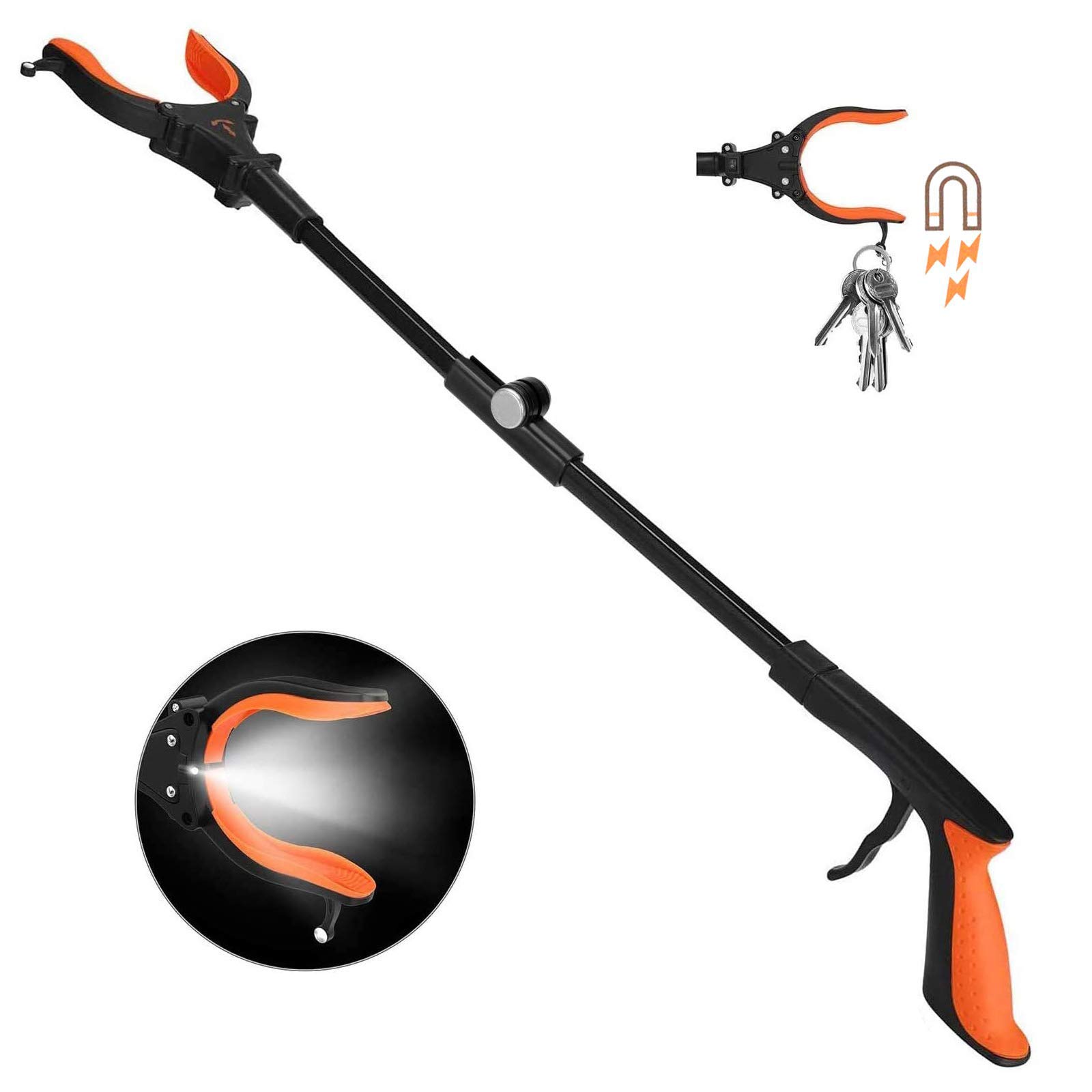 Mua 32'' Grabber Reacher Tool, Foldable Grabber With Light, Extra Long ...