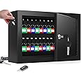 Amazon.com: Nebakne 50 Keys Key Cabinet, Anti-Theft Key Lock Box with ...