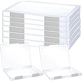 Amazon.com: Pechor 4 Pack A4 File Box Clear Portable Project Case with ...