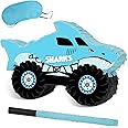 Amazon.com: Shark Truck Pinata - Monster Truck Pinata with Blindfold ...