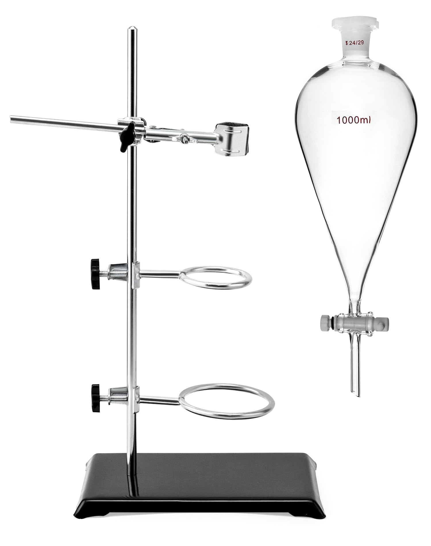 Mua QWORK 1000ml Heavy Wall Conical Separating Funnel with 24/29 ...