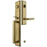 Melrose Style Tubular Handleset in Antique Brass with Left Hand Milano ...