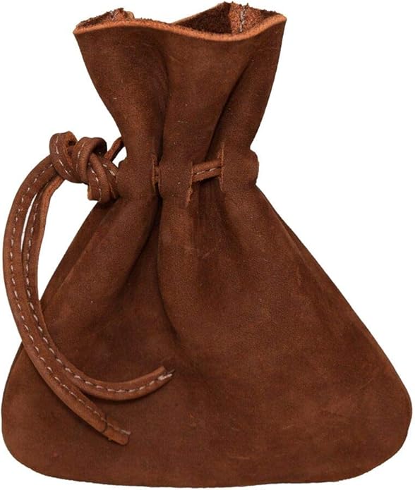 Amazon.com: Hide & Drink, Rustic Durable Leather Medieval Coin Pouch ...