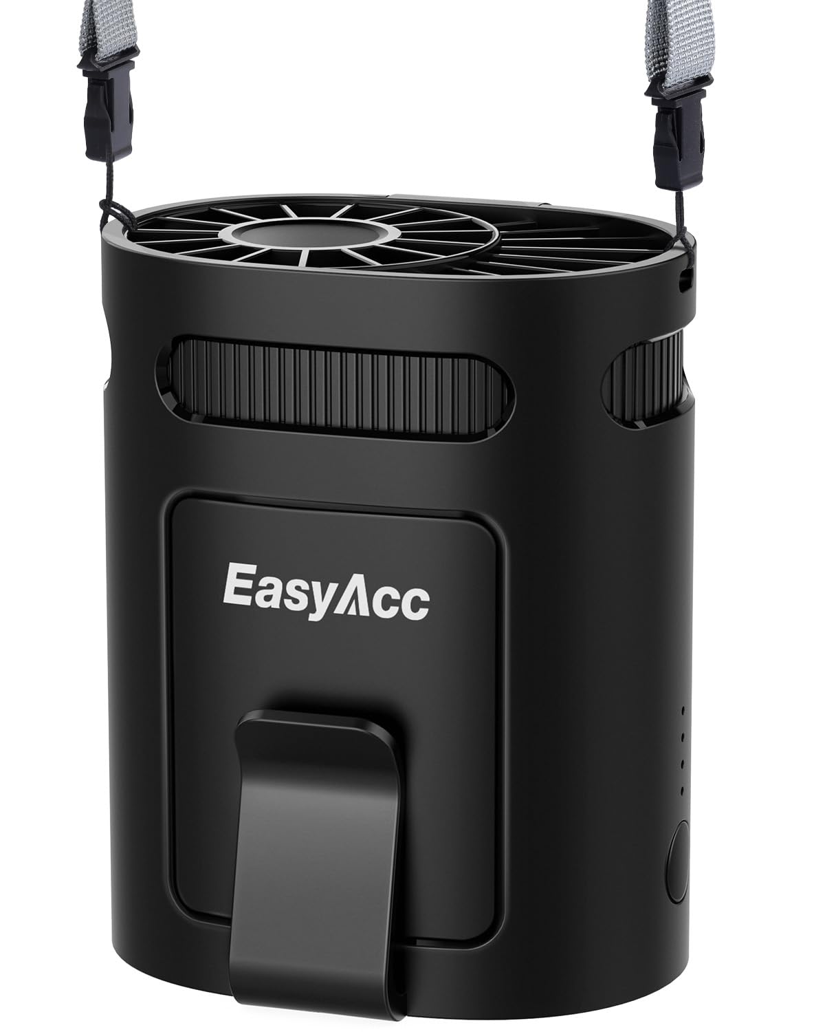 EasyAcc 13000RPM Portable Waist Fan Rechargeable, 4-Speed Strong ...