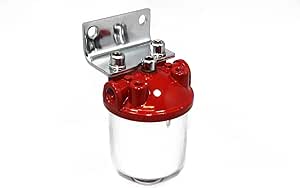 Amazon.com: Inline Canister Style Large Fuel Filter Frame Mount 3/8 NPT ...