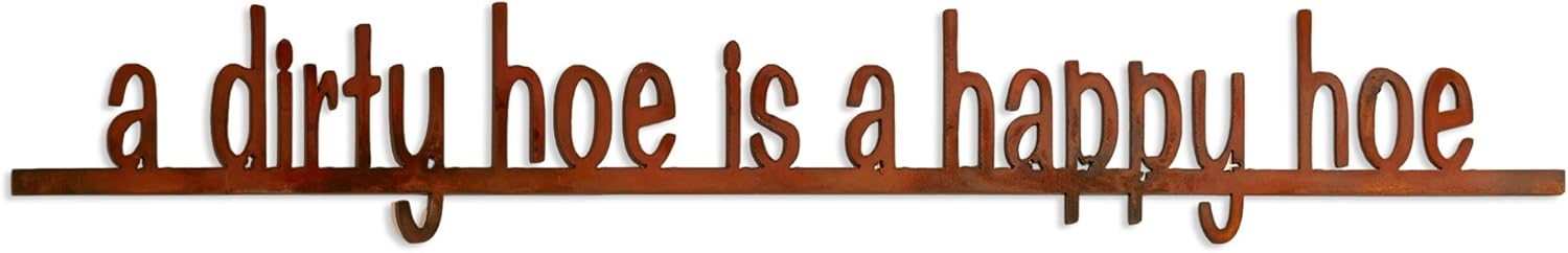 Amazon.com : Elizabeth Keith Designs A Dirty Hoe is a Happy Hoe Metal ...