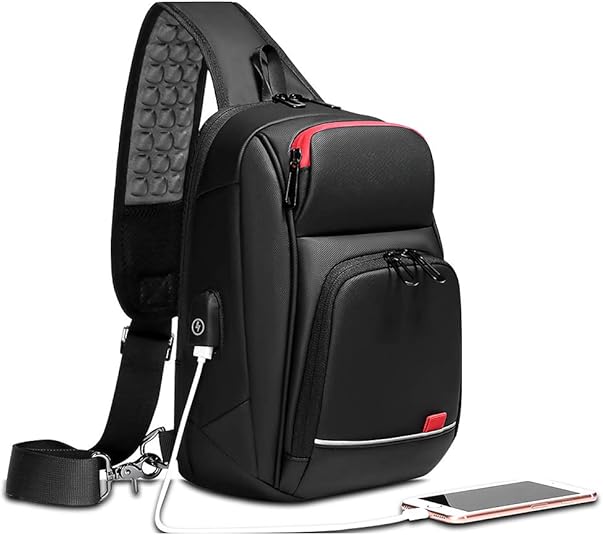 Hgfds Smart Shoulder Bag Relieve Shoulder Pressure Men Cross Body Shoulder Bag Waterproof 