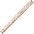Amazon.com : Westcott Hole Punched Wood Ruler English (in) and Metric ...