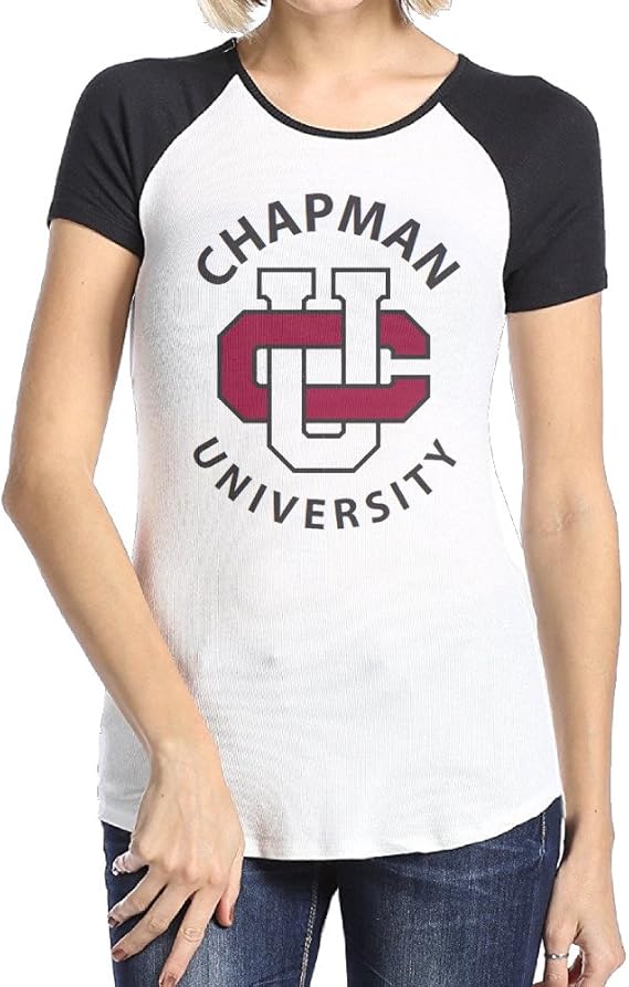 Short Raglan Women's Chapman University Logo Baseball Style Tee-shirts ...