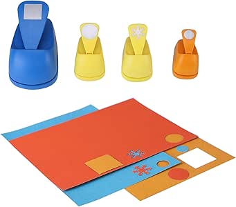 Amazon.com : Mini Scrapbook Punches Set Craft Puncher DIY Embossing ...