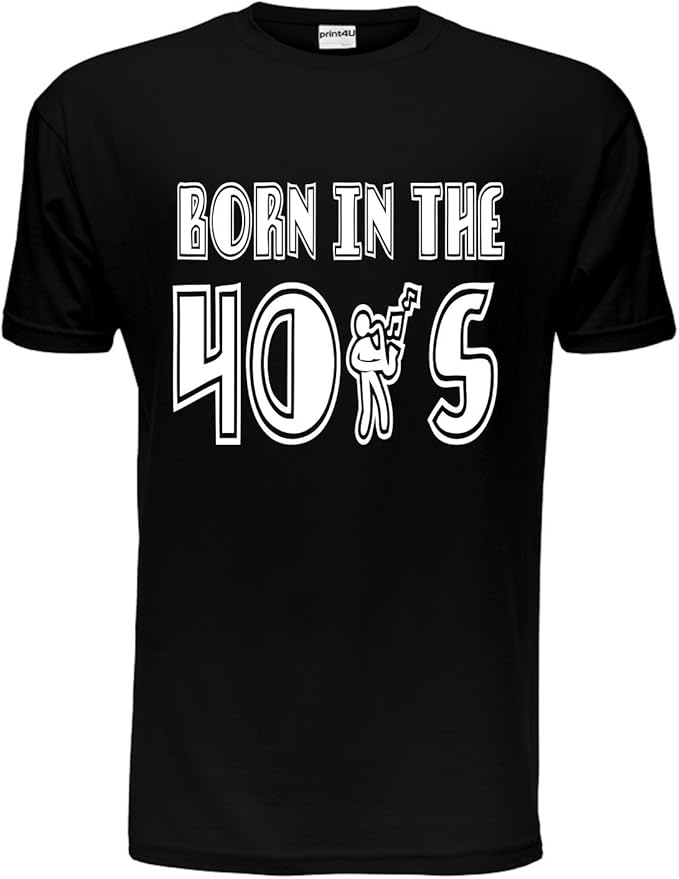 Born in The 40's Forties Mens T Shirt Size S-XXL : Amazon.co.uk: Clothing