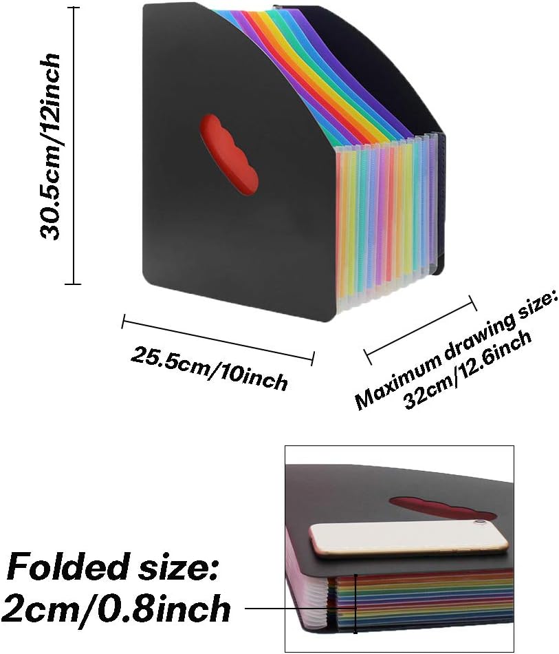 CHULAI 13 Pockets Expanding File Folder Accordion File Organizer ...