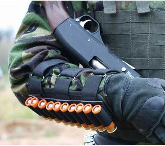 12 / 20 Gauge Shotgun Arm Wrist Mounted 10 Shell Cartridge Ammo Holder ...