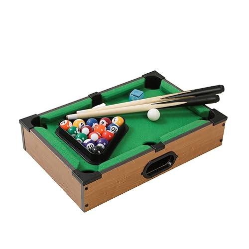 Shevshavan 14(inch) Mini Pool Table for Kids Mini Billiards Table-top ...