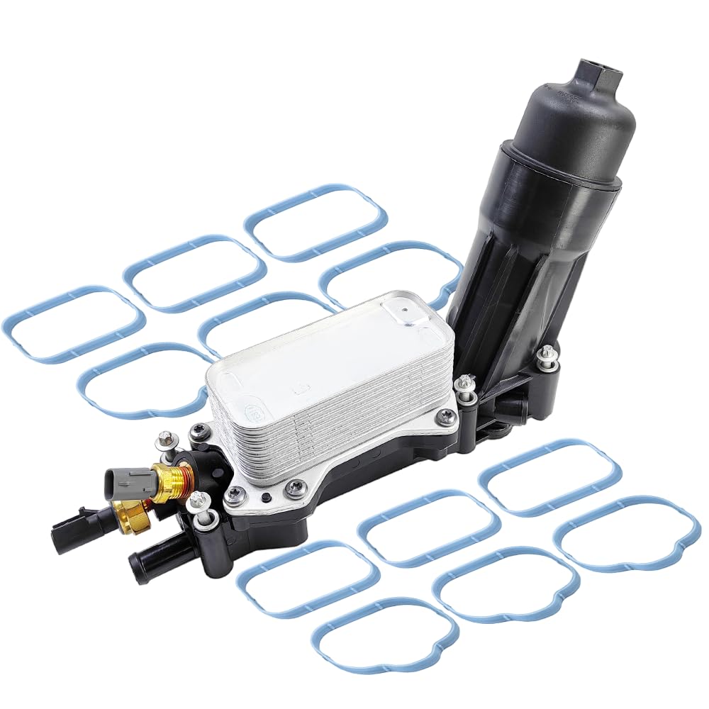 Engine Oil Cooler & Oil Filter Housing Assembly | Fit for 2014-2016 ...