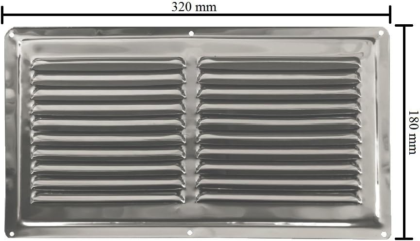 Air Vent INOX, Stainless Steel Non Magnetic Ventilation Grille 320 x ...