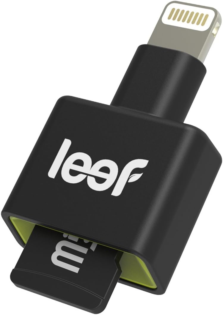 Leef iAccess iOS MicroSD Card Reader for Apple iPhone/iPad – Black – BigaMart