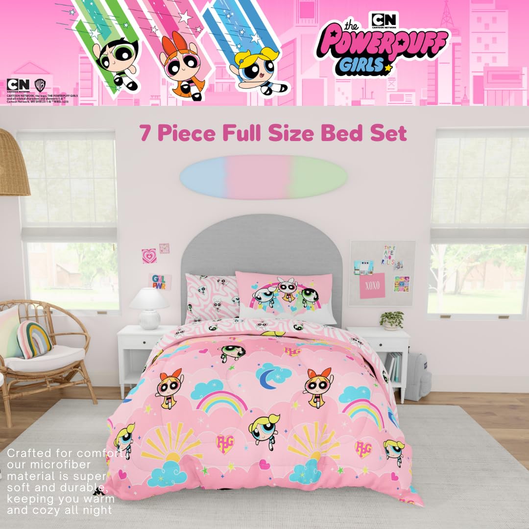 Mua Franco Collectibles Powerpuff Girls Bedding 7 Piece Super Soft ...