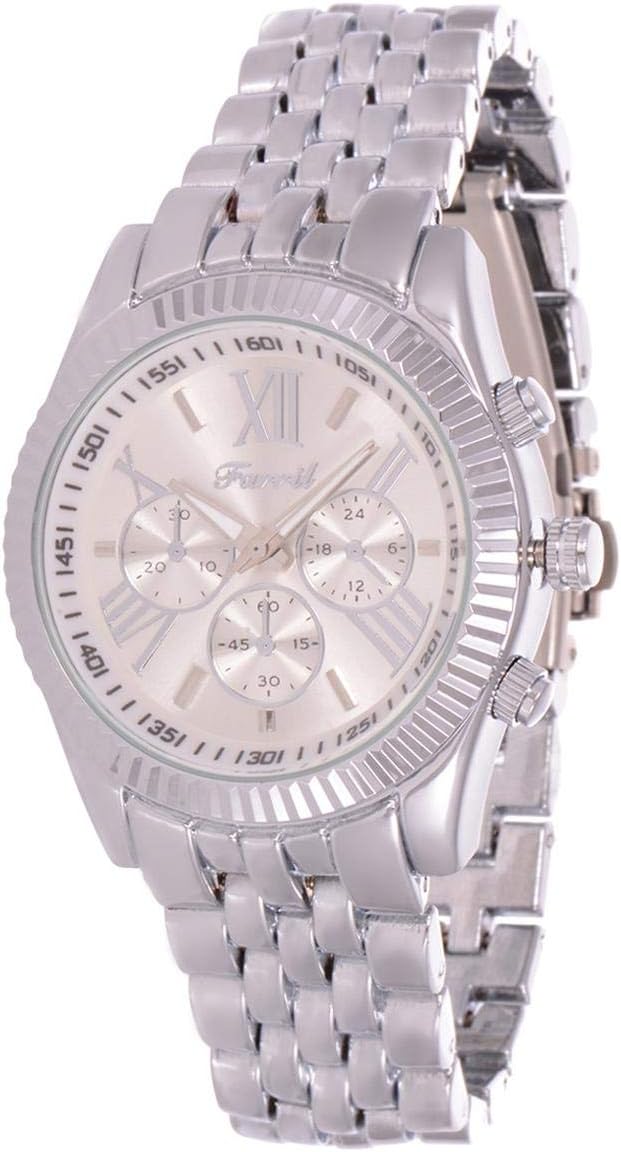 Farril Men's Silver Dial Stainless Steel Band Watch - 0027G: Buy Online ...