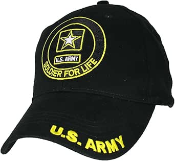 Eagle Crest U.S. Army Soldier For Life Baseball Cap. Black at Amazon ...