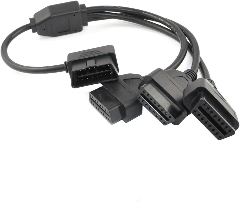 OLLGEN OBD2 Splitter Cable,OBD-II Extension Cable,1 Male to 3 Female ...