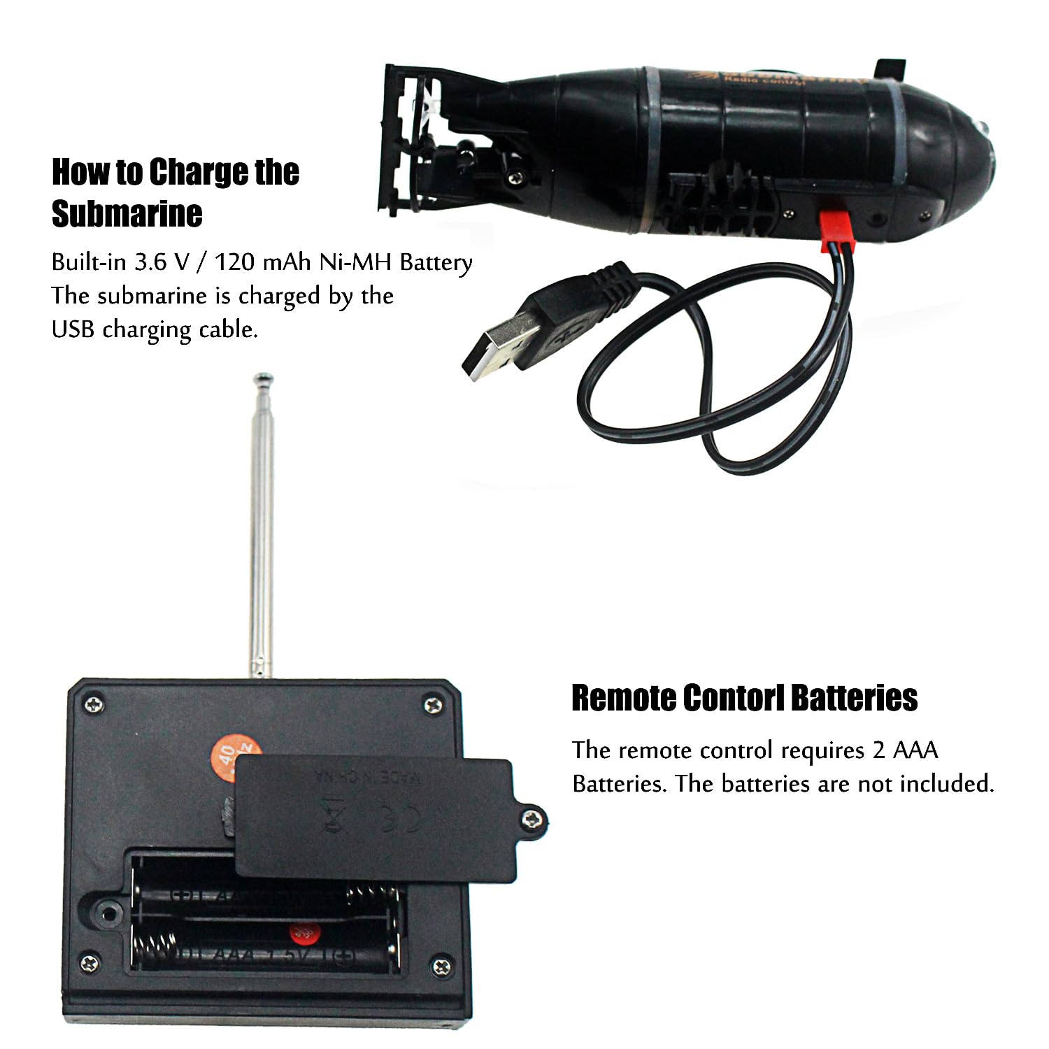 Mua Tipmant Mini Remote Control Nuclear Submarine Toy RC Boat Electric ...