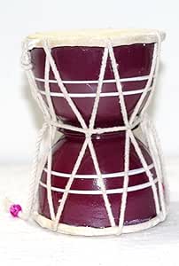 Amazon.com: BIG SIZE HANDMADE WOODEN DAMRU OR DAMARU PERCUSSION INDIAN ...