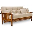 Amazon.com: Nirvana Futons Westfield Futon Set - Queen Size, Frame, 8 ...