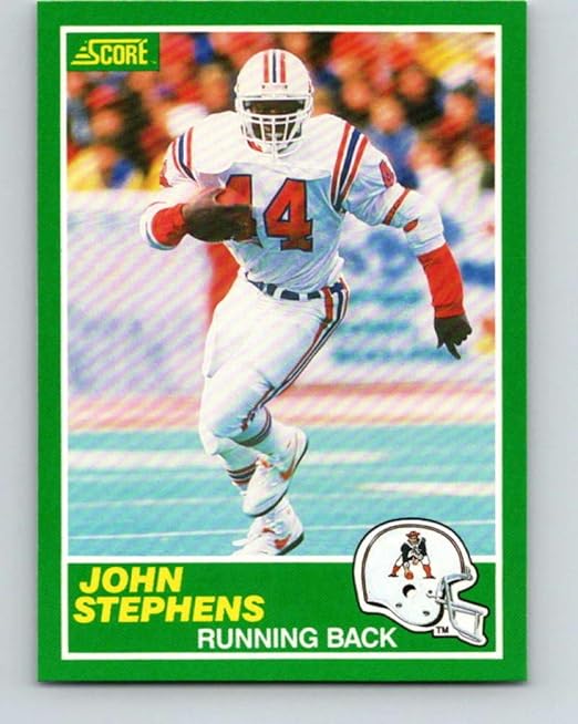 Amazon.com: 1989 Score Football #236 John Stephens RC Rookie Card New ...