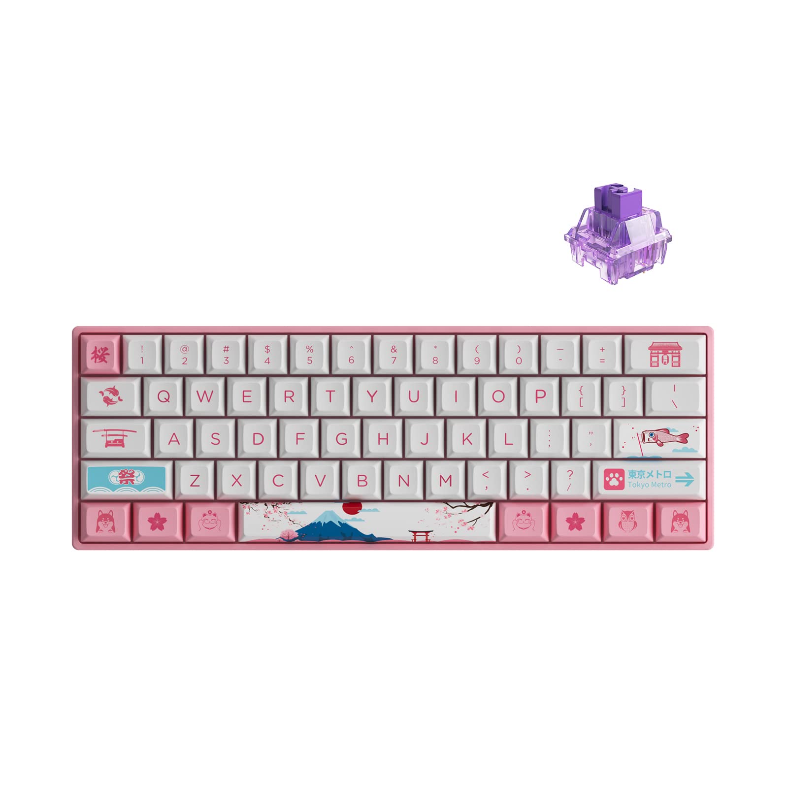 Mua Akko World Tour Tokyo 3061S 60% 61-Key Pink Mechanical Gaming ...