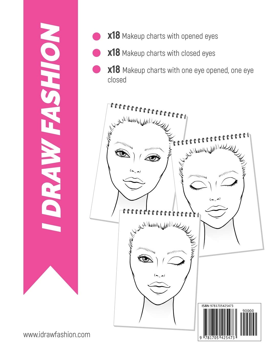 Mua Makeup Charts - Face Charts for Makeup Artists: White Model - HEART ...