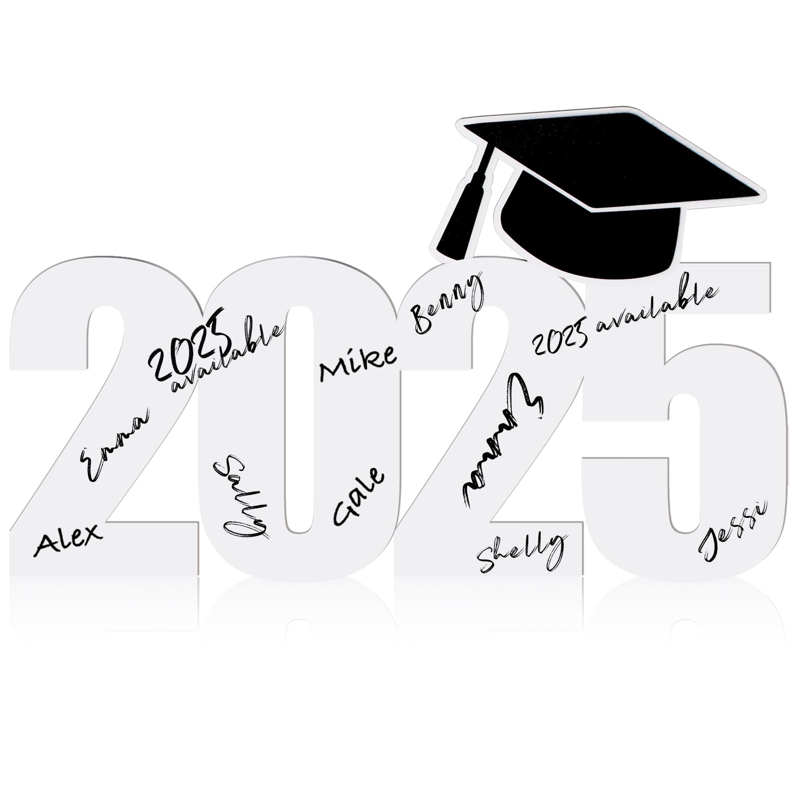 Vercraft 2025 Graduation Signature Board Signs Wood Graduation Guest ...