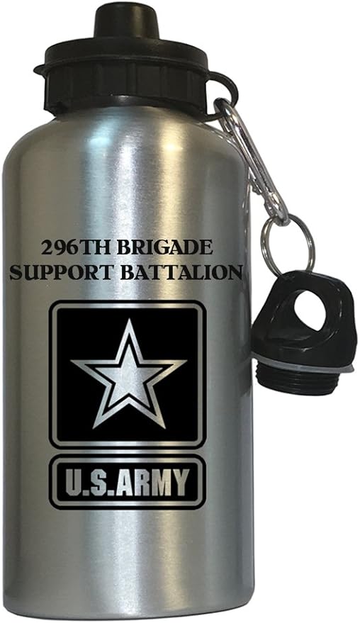 Amazon.com : 296th Brigade Support Battalion - US Army Water Bottle ...