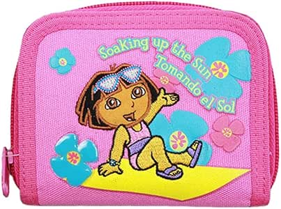 Amazon.com : Nick Jr Dora The Explorer Wallet - Soaking Up The Sun zip ...