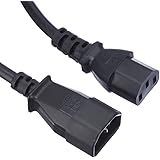 2M Metre Kettle Extension Mains Power Lead UPS Cable C13 C14 Female ...