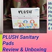 Buy Plush 100% Pure US Cotton 14 Ultra-Thin Natural Pads - 8 Light Flow ...
