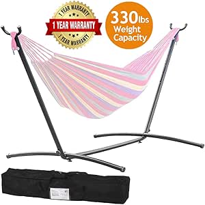 Amazon.com : Hammock Stand Heavy Duty Portable Steel Stand Only with ...
