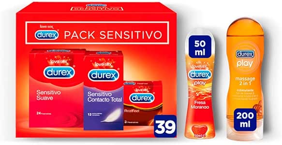 Durex Pack Preservativos Sensitivo Suave Contacto Total + Real Feel ...