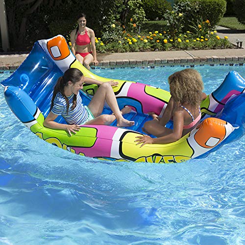 Poolmaster Swimming Pool Float, Aqua Rider 88 Long X 52 Wide, Deflated ...